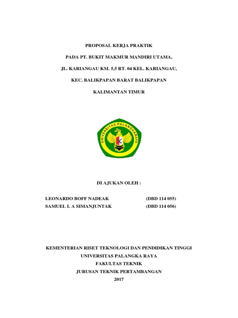 Proposal KP Buma | PDF