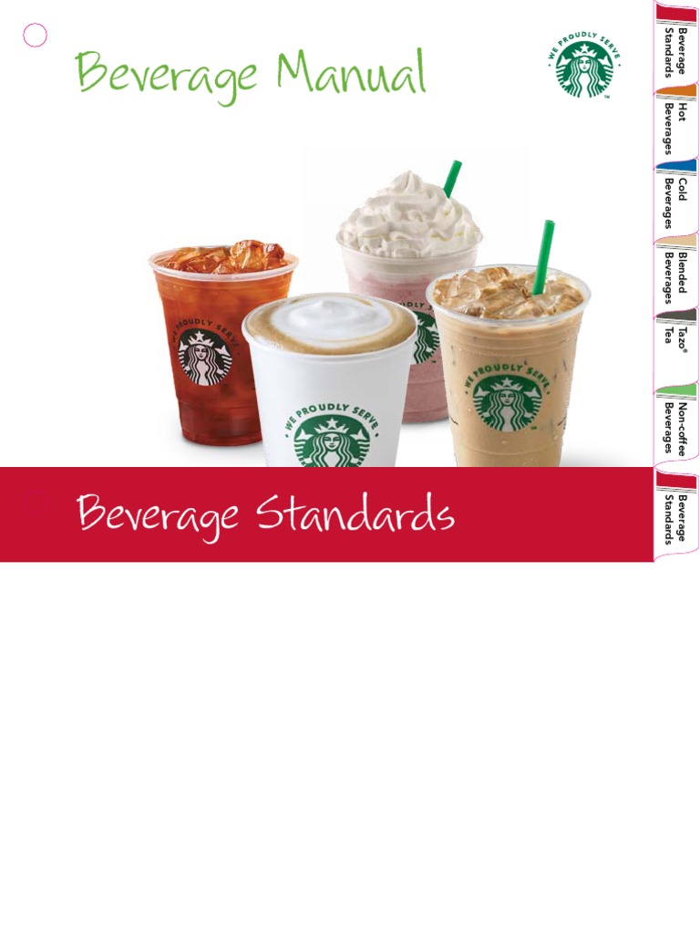 WPS Beverage Manual Complete W Frappuccino Blended 7-8-14 | PDF ...
