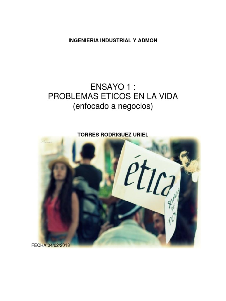 Problemas Eticos en La Vida | PDF | Moralidad | Comportamiento