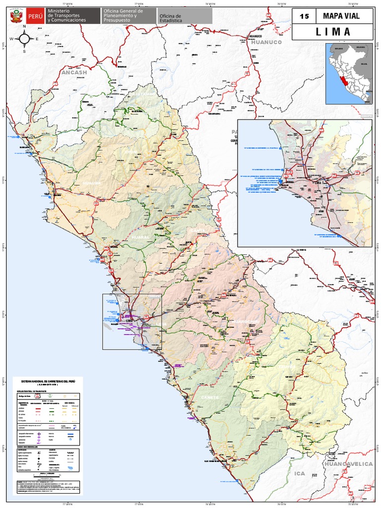 Mapa Vial - Lima | PDF