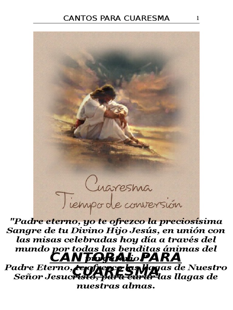 Cantos para Cuaresma | PDF | Comportamiento religioso y experiencia | Teología