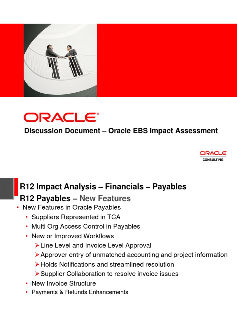 TCA Integration in Oracle R12 Payables | PDF | Accounts Payable ...
