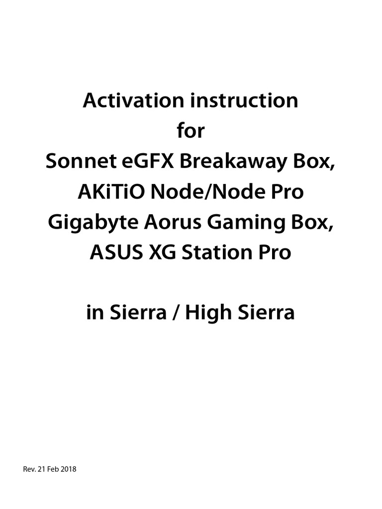 Egpu Guide | PDF | Booting | Installation (Computer Programs)