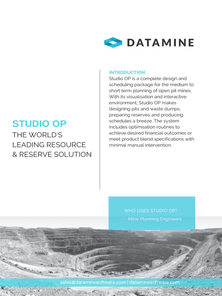 DataMine Brochure Studio OP | PDF