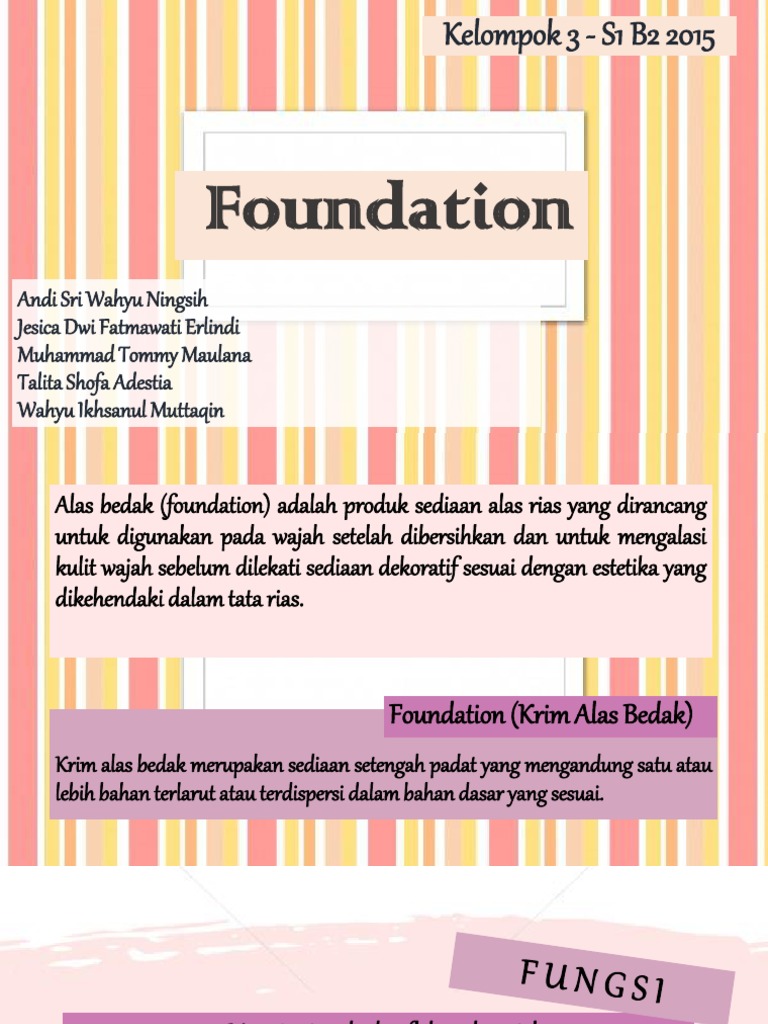 Foundation Formulation | PDF