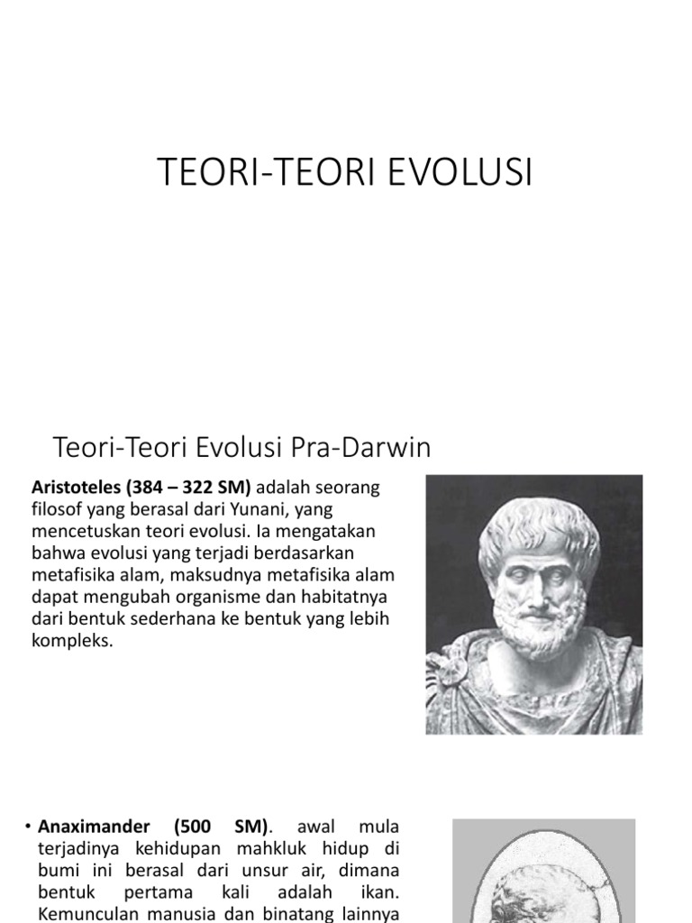 Teori Evolusi dari Aristoteles hingga Darwin | PDF | Sains & Matematika