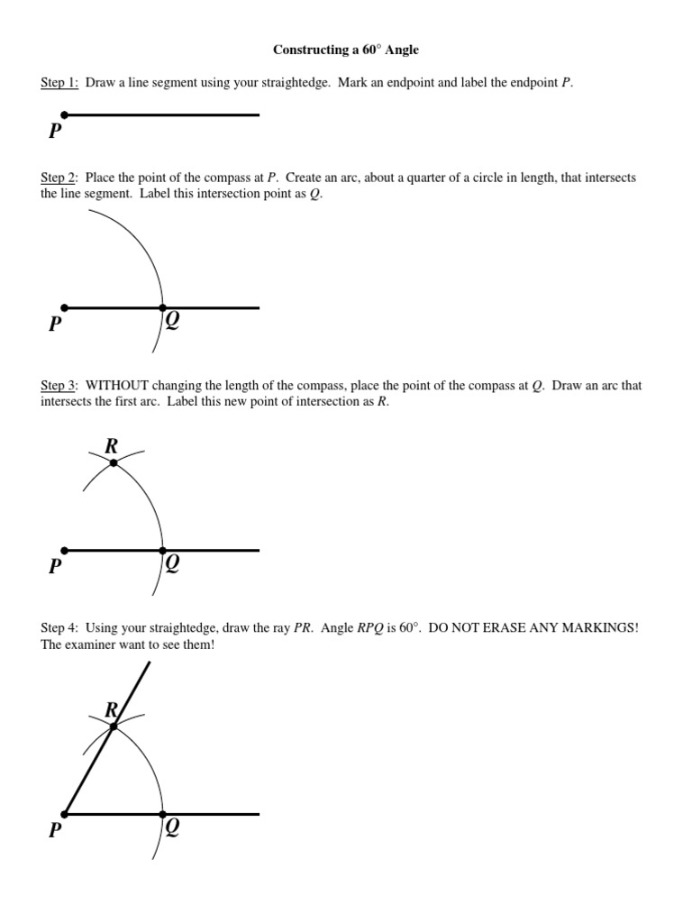 Constructing Angles and Perpendicular and Parallel Lines: A Visual ...