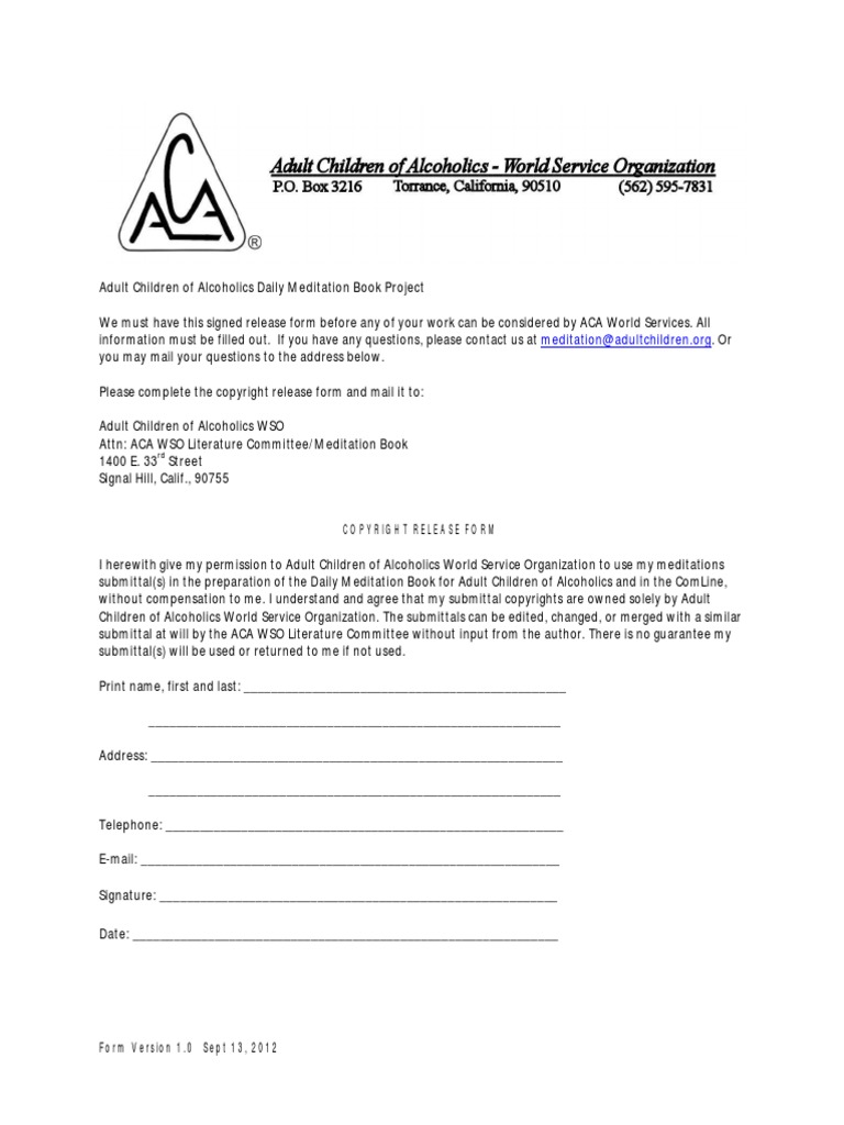 Meditation Release Form PDF | PDF | Lifestyle