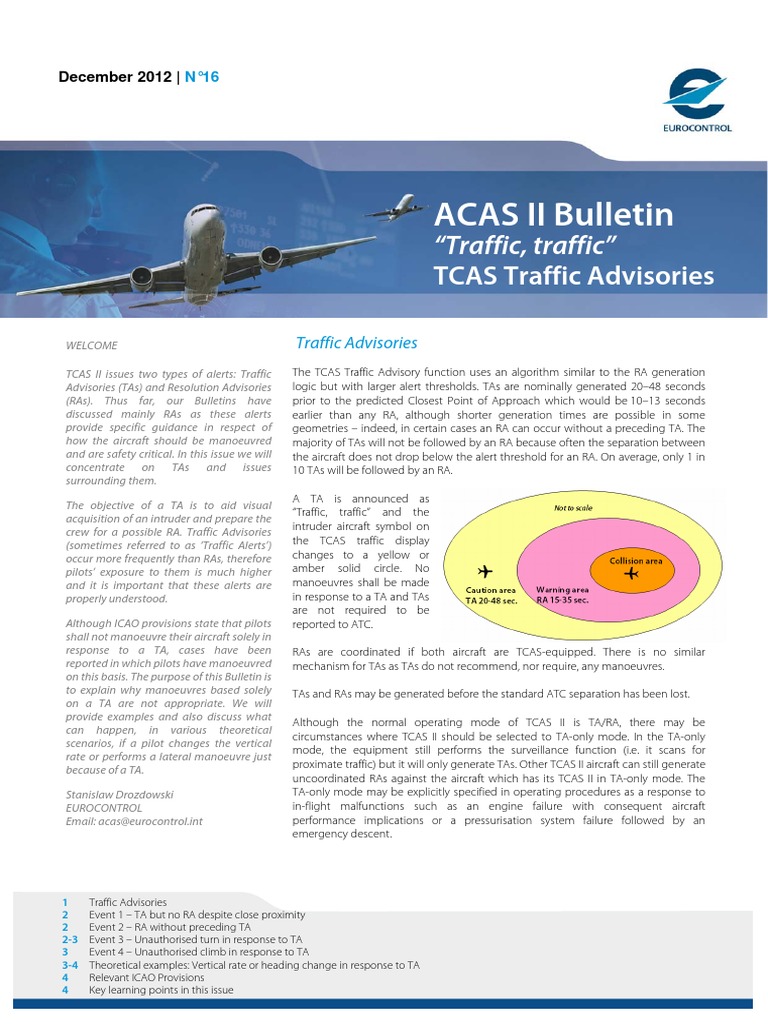 TCAS Bulletin No 16 | PDF | Air Traffic Control | Aviation Safety