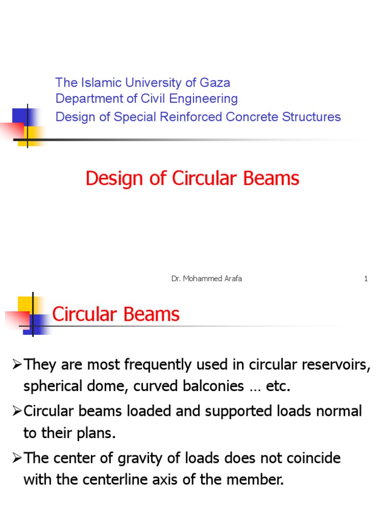 Analysis and Design of Circular Beams-2017 | PDF | Beam (Structure ...