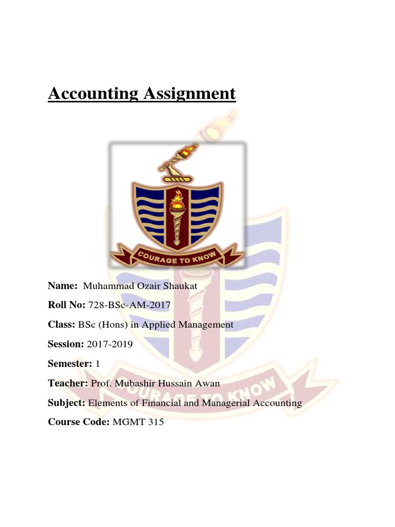 728 BSC AM 17 | PDF | Accounting | Debits And Credits