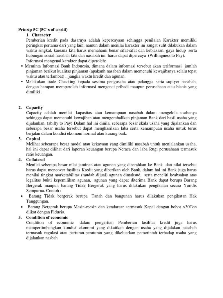 Prinsip 5C | PDF