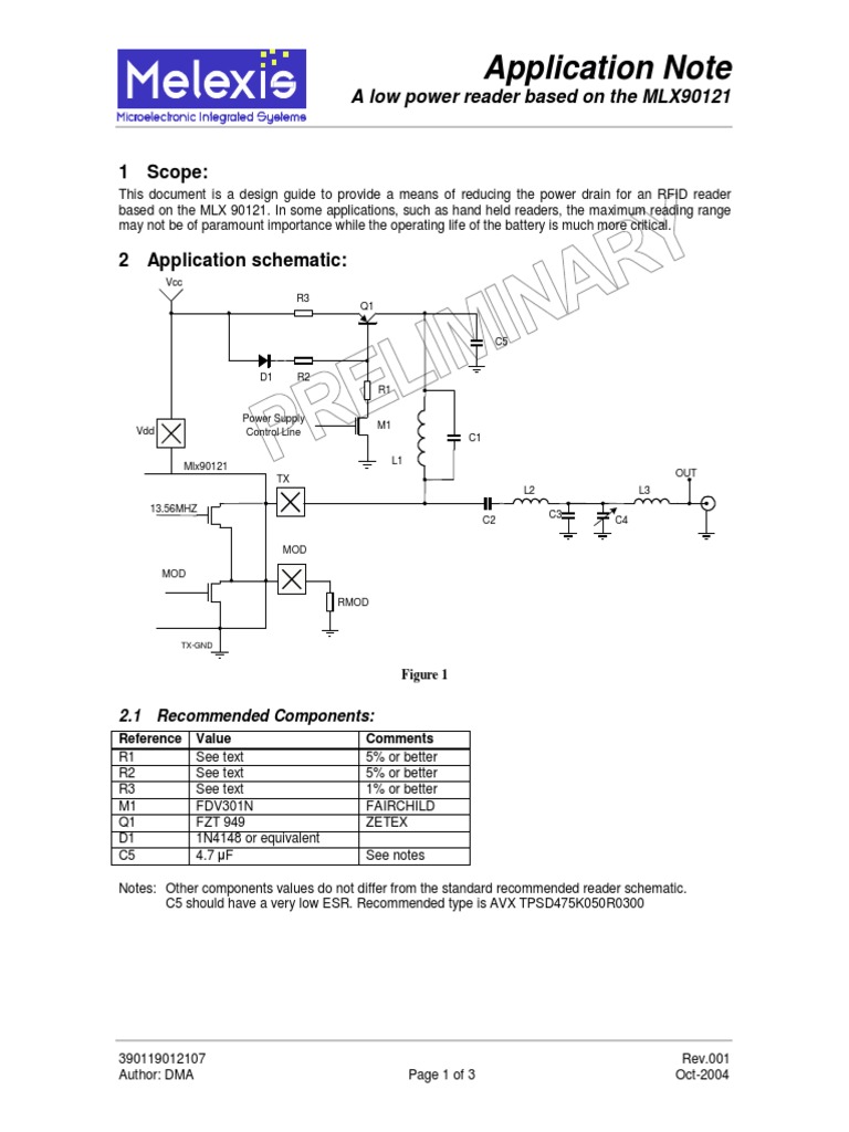 Melexis AN90121 Rfid Amplifier | PDF | Amplifier | Antenna (Radio)