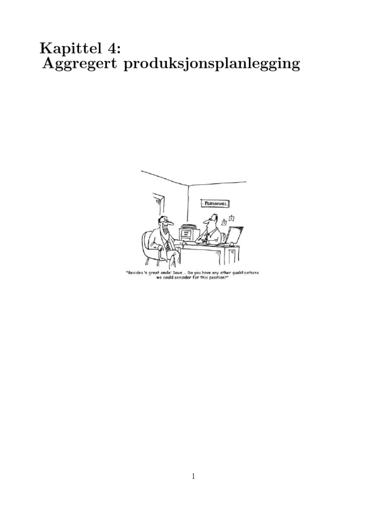 004 Kap4 Aggregated Production Planning Scm200 2015 v1 | PDF