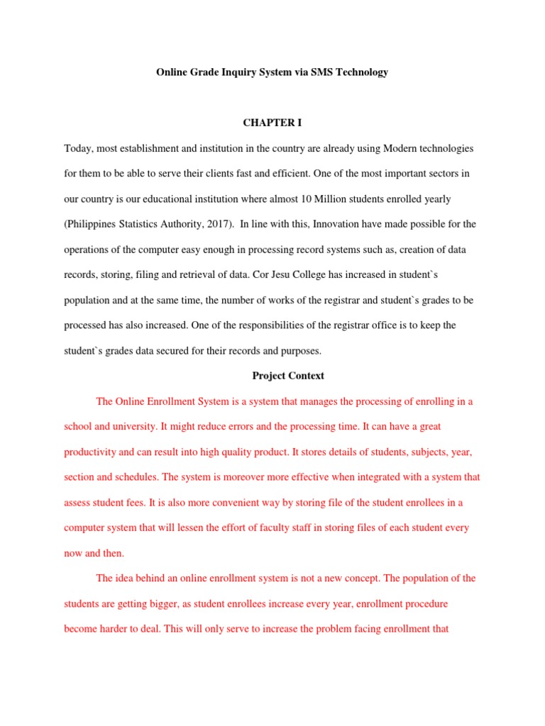 Grade Inquiry System Via SMS Technology (THESIS) | PDF | Information Technology | Curriculum
