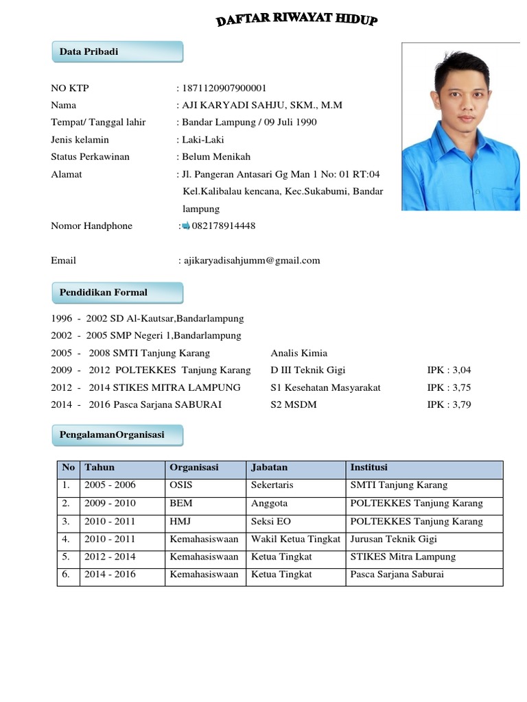 CV Aji | PDF | Bisnis | Ilmu Sosial