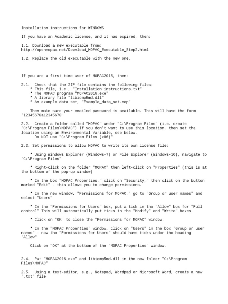 Installation Instructions | PDF | Ibm Pc Compatibles | Computer File