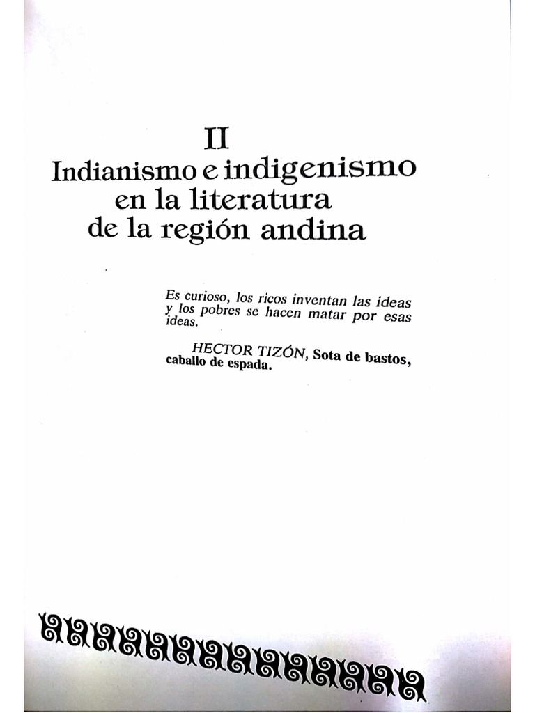 Indianismo e Indigenismo en La Literatura de La Región Andina-Saintoul ...