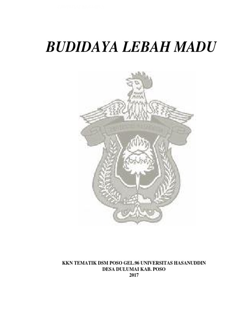 Proposal KKN Lebah Madu Fix | PDF