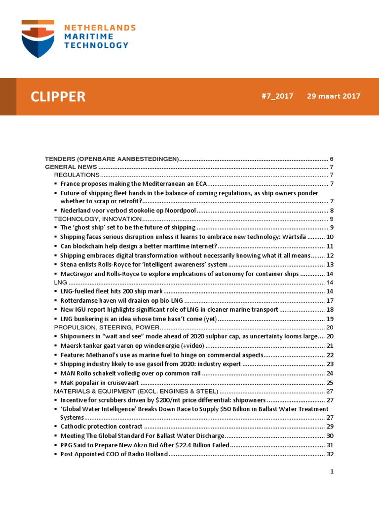 Clipper 7-2017 | Download Free PDF | Fuel Oil | Shipbuilding