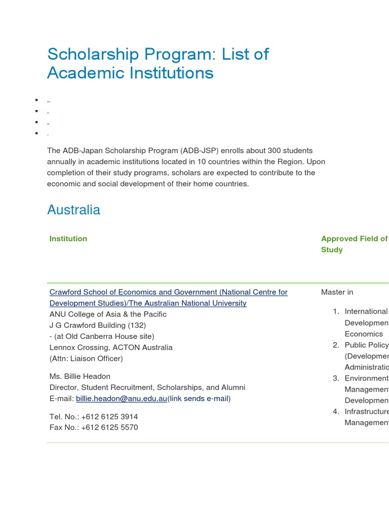 Beasiswa ADB Japan | PDF | Engineering | Science And Technology