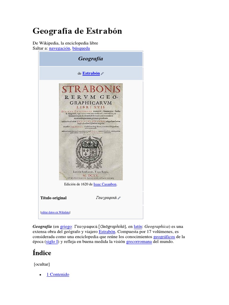 Geografía de Estrabón PDF | PDF | Pueblos Antiguos De Europa | Península Ibérica