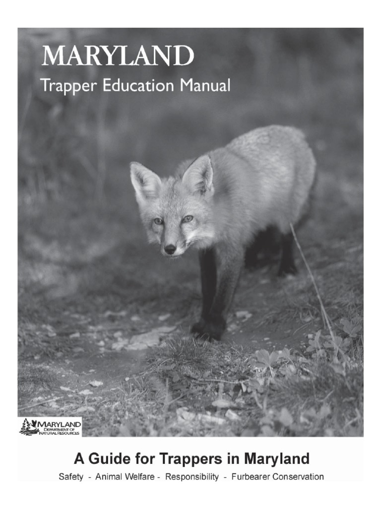 Maryland Trapper Education Student Manual | PDF | Trapping | Fur