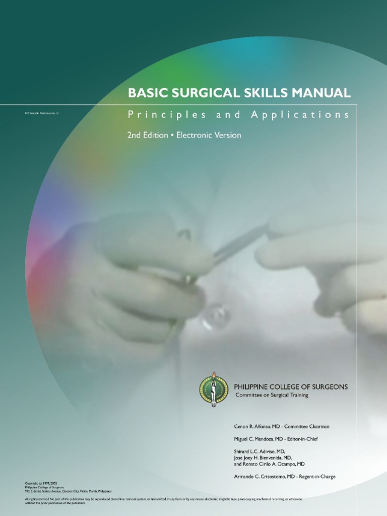Basic Surgical Skills Manual PDF | PDF | Surgical Suture | Simulation