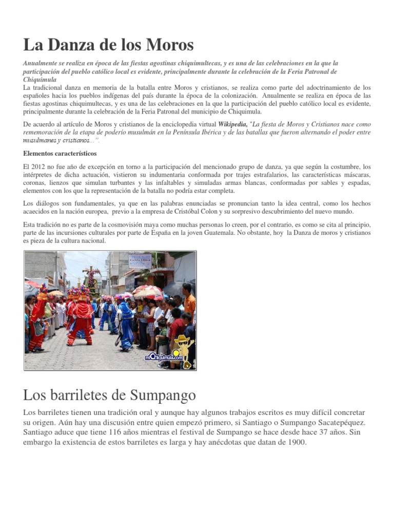 La Danza de Los Moros | Religión y creencia