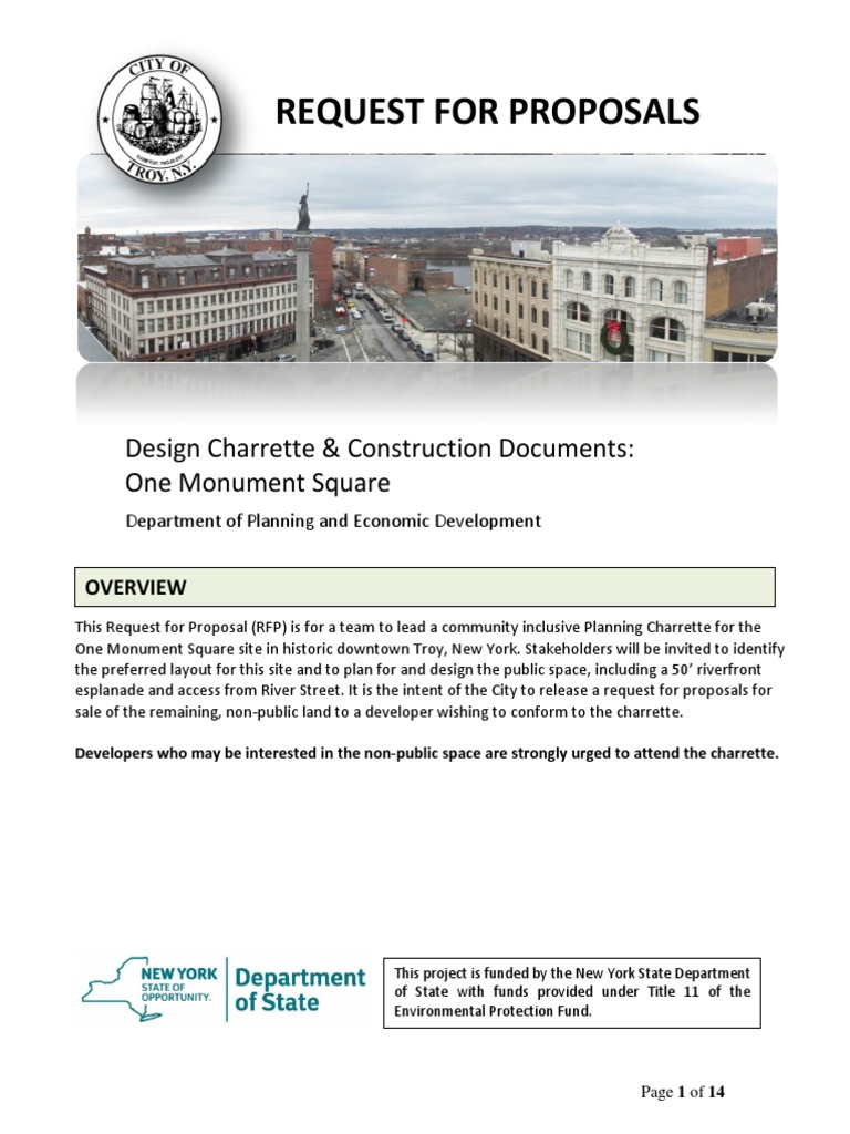 1MSQ - Charette RFP (FINAL - Updated 032018) | PDF | Request For ...