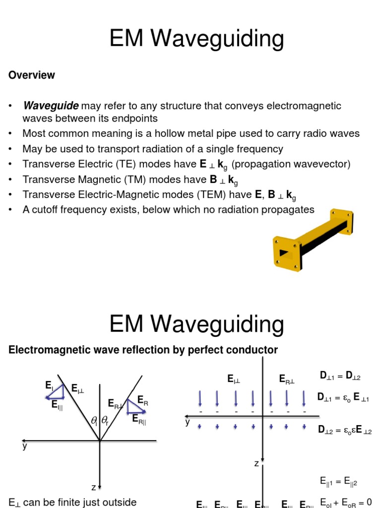 Wave Guides | Download Free PDF | Waveguide | Electrodynamics