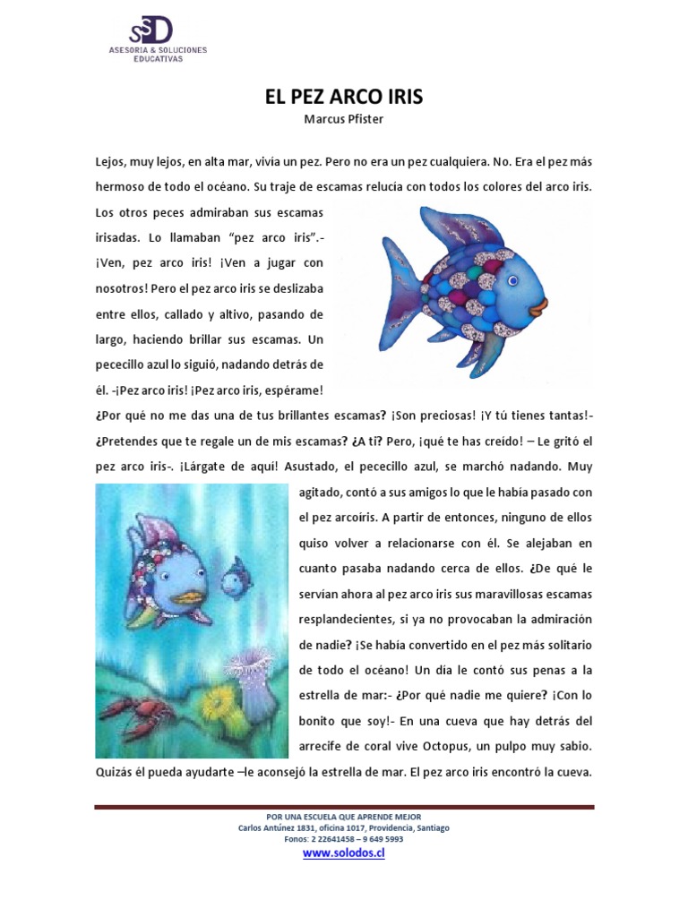 El Pez Arco Iris | PDF | Arco iris | Pescado