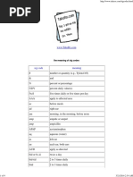 Medical and Pharmacy Abbreviations (Sig Codes) | PDF | Pharmaceutical ...