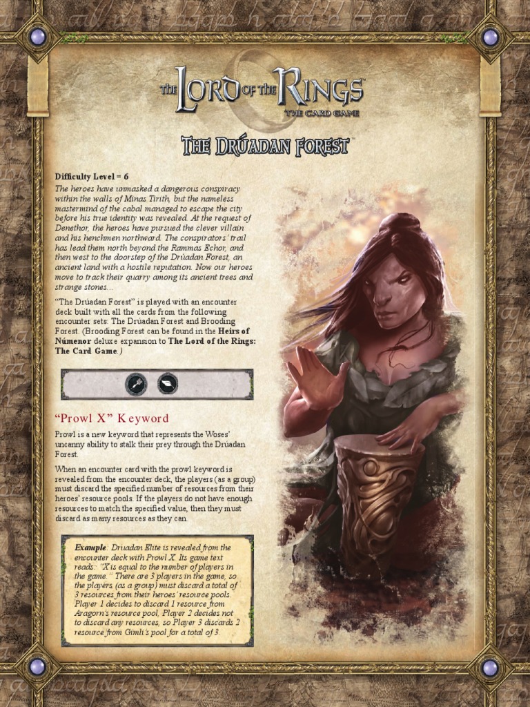 Mec19 The Druadan Forest Rulesheet | PDF