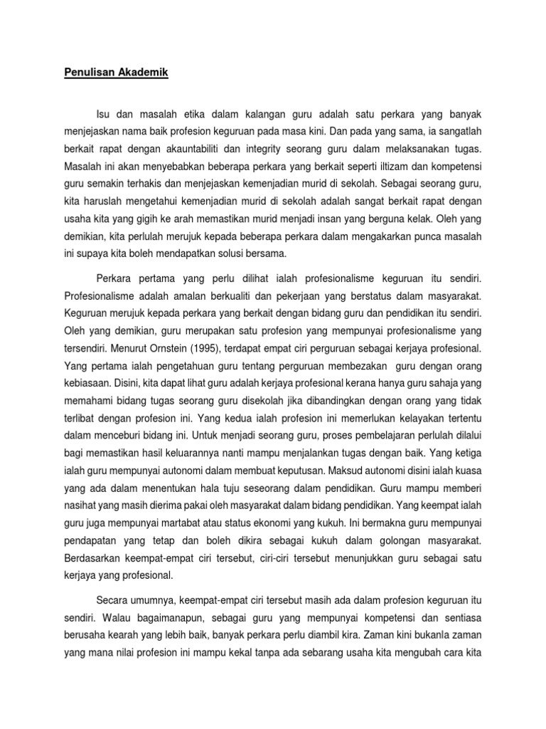 Penulisan Akademik | PDF