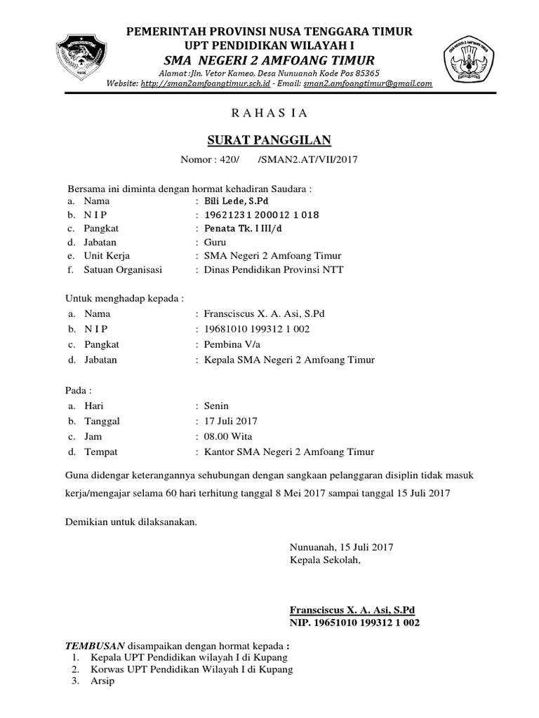 Contoh Surat Panggilan Kerja Contoh Surat Panggilan T - vrogue.co Contoh Surat Panggilan Kerja Contoh Surat Panggilan T - vrogue.co