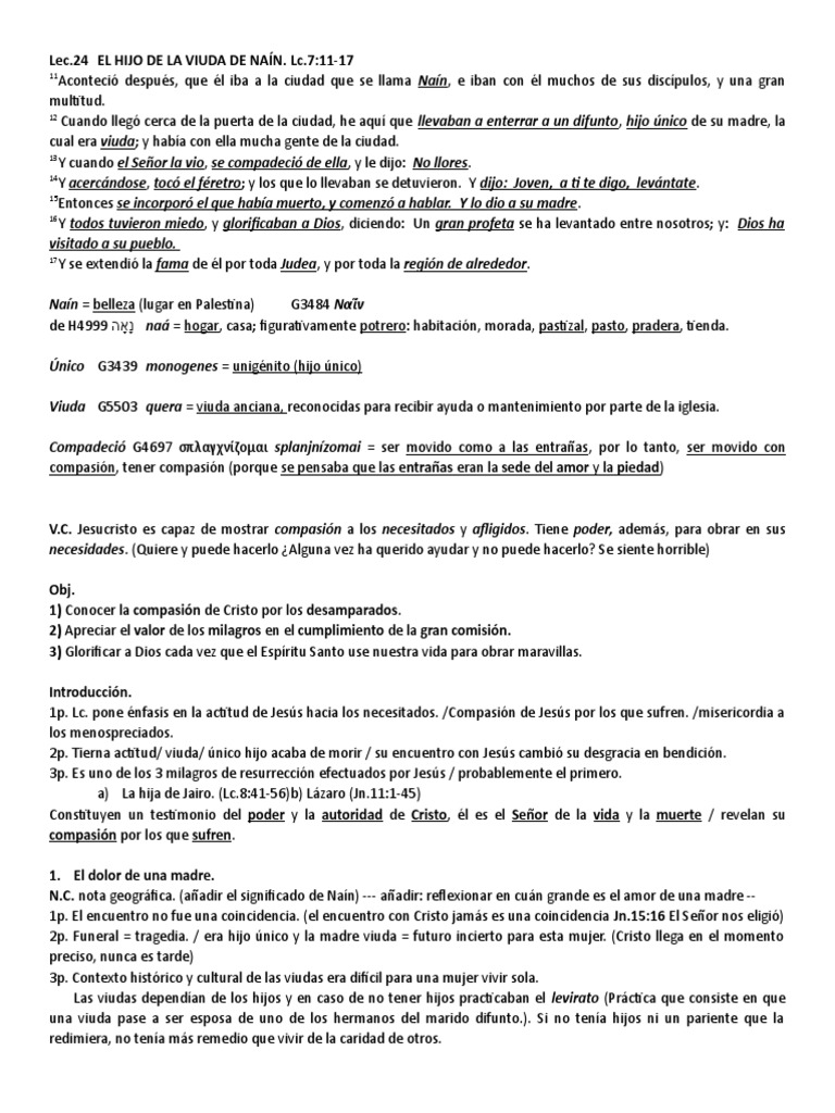 Jesús resucita al hijo de la viuda de Naín | PDF | Jesús | Cristo (título)