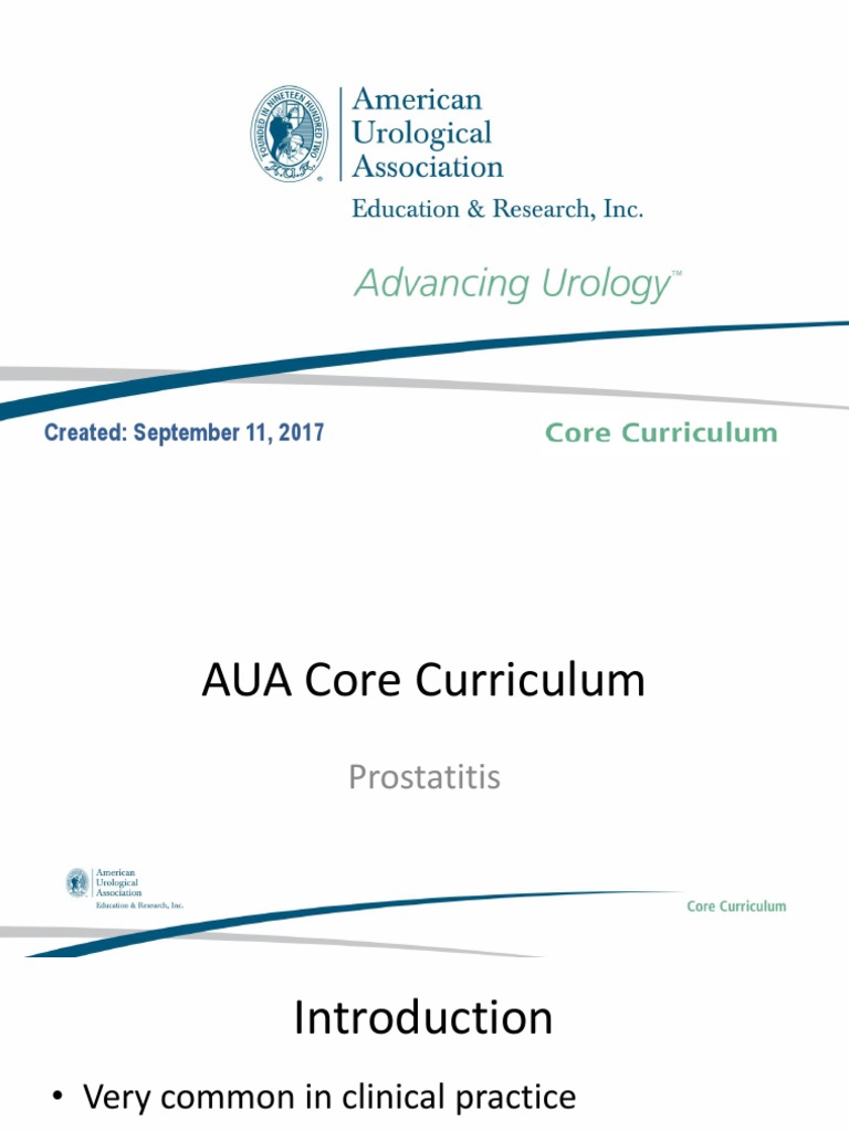 Prostatitis AUA 2017 | PDF | Urology | Health Sciences
