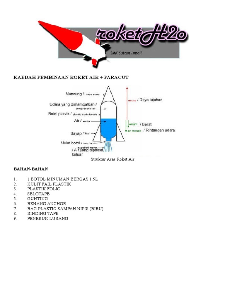 Cara Membuat Roket Air dan Payung Terjun | PDF | Griya & Taman