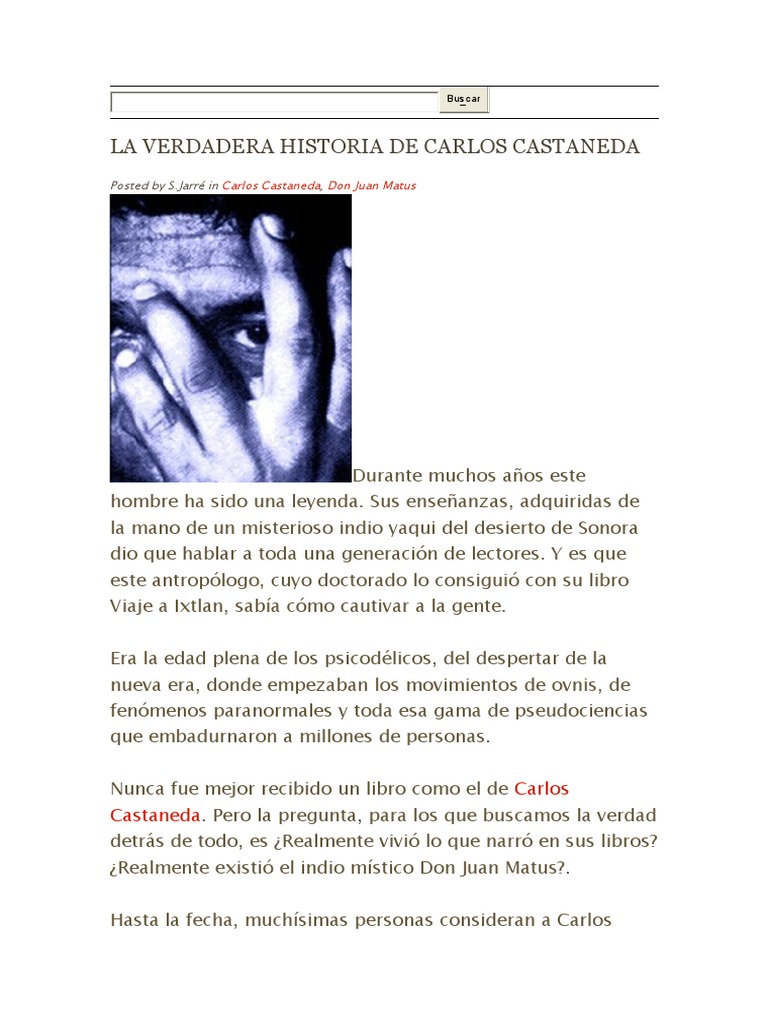 La Verdadera Historia de Carlos Castaneda | PDF | Antropología | Science