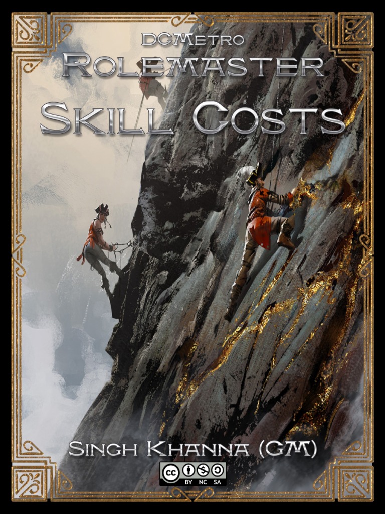 DCM Rolemaster Skill Costs Revised v6 | PDF | Armour | Creative Commons