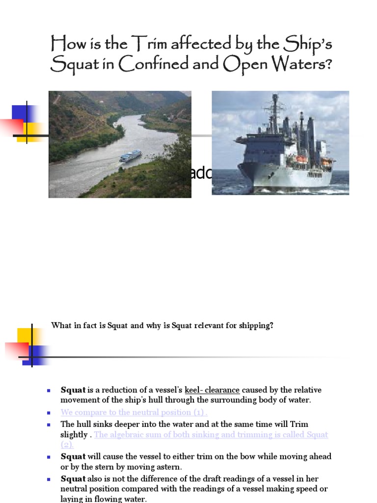 Squat Effect | PDF | Hull (Watercraft) | Ships