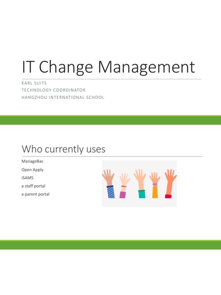 Karl Suits - Presentation ManageBac IT Directors Meeting PDF | PDF ...