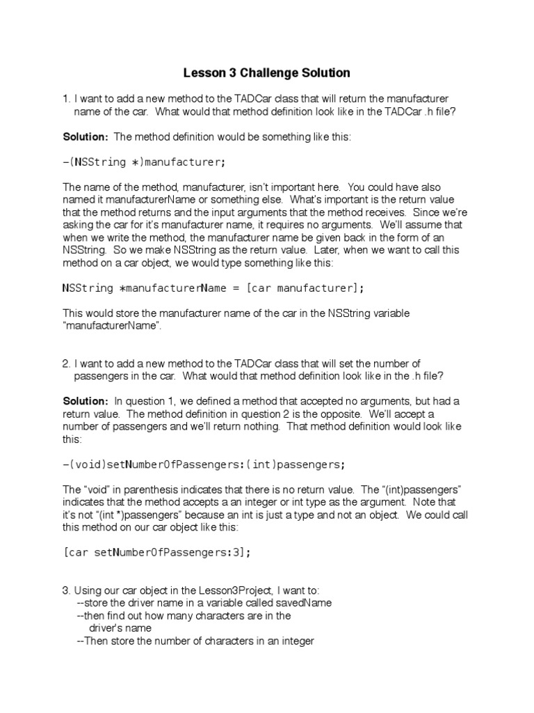 Lesson 3 Challenge Solution | PDF | Integer (Computer Science ...