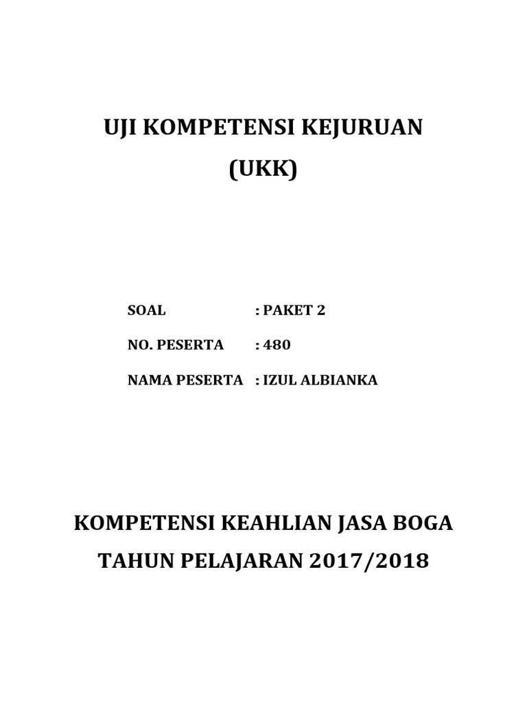 Jobsheet UKK Izul | PDF