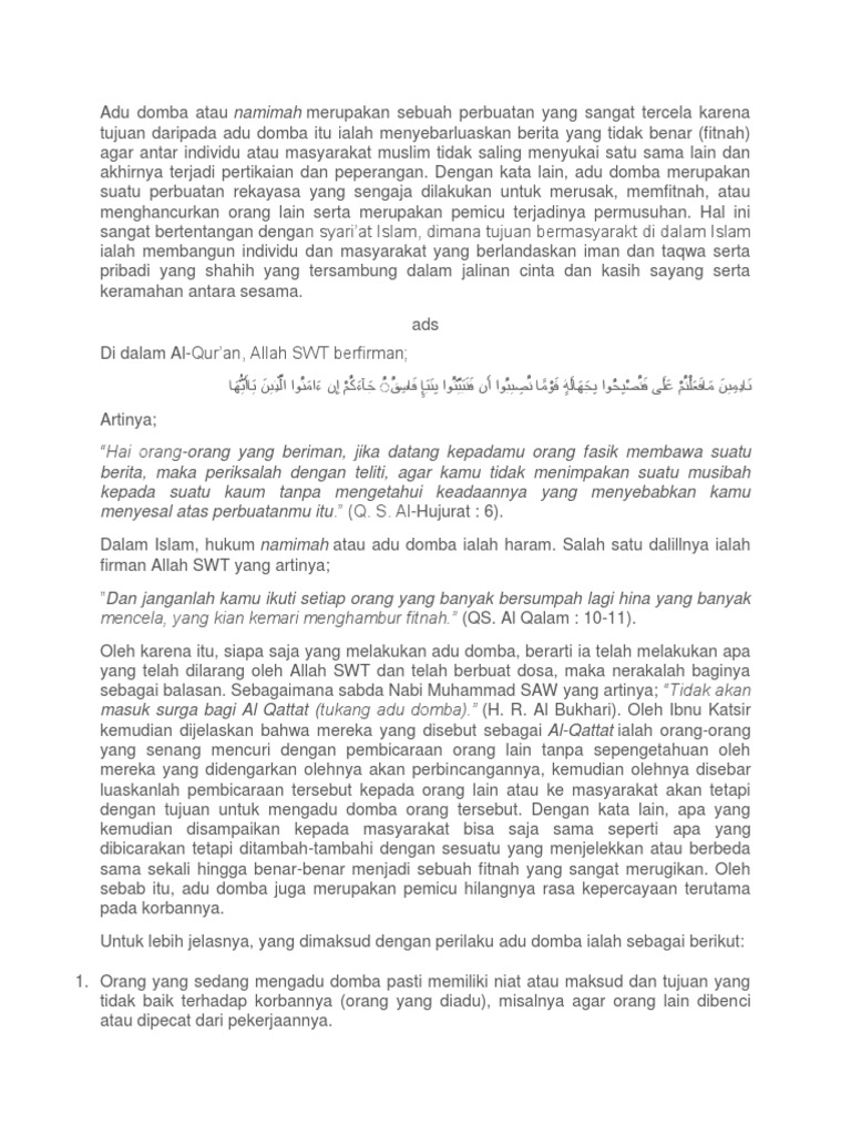 Adu Domba Atau | PDF