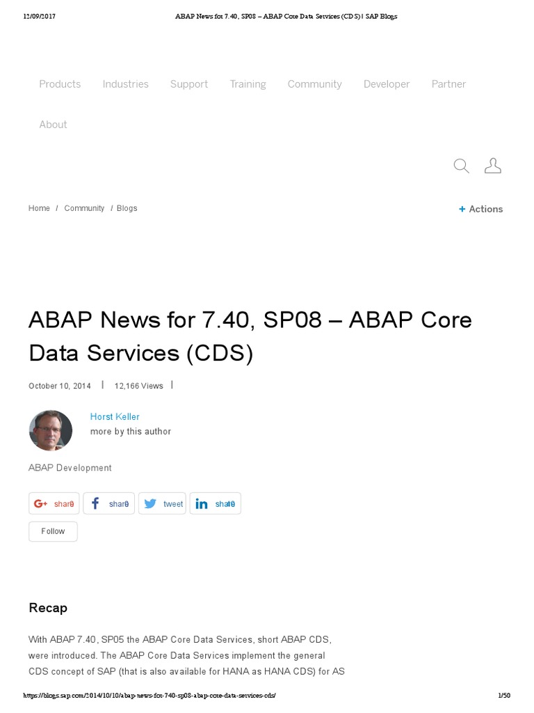 ABAP News For 7 | PDF | Databases | Sql