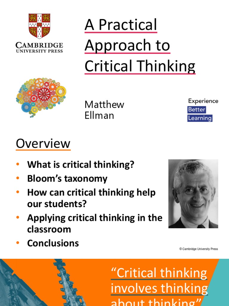A Practical Approach To Critical Thinking | PDF | Critical Thinking ...