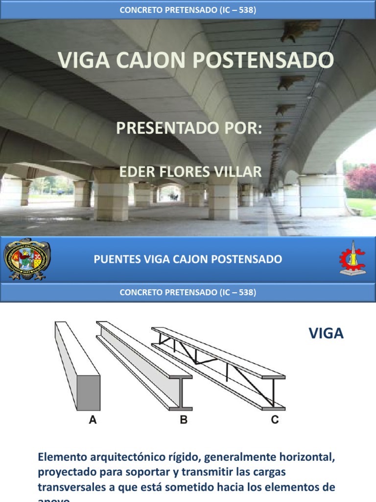 vigas cajón postensado | Hormigón pretensado | Ingeniería