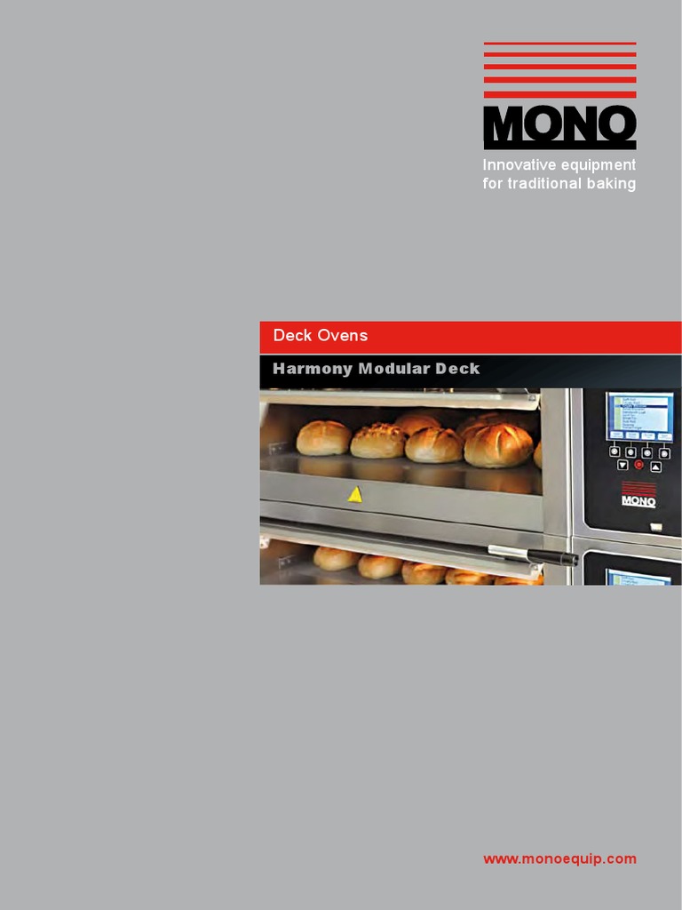 Mono Harmony Modular Deck Oven | PDF | Breads | Baking